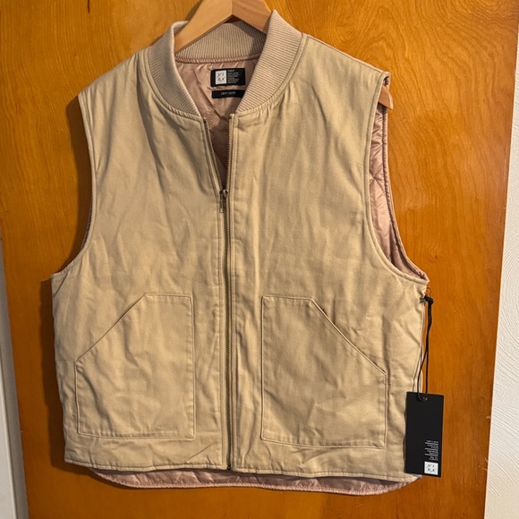 LIRX | Jackets & Coats | Tan Vest Mens Medium Lirx Lightweight | Poshmark